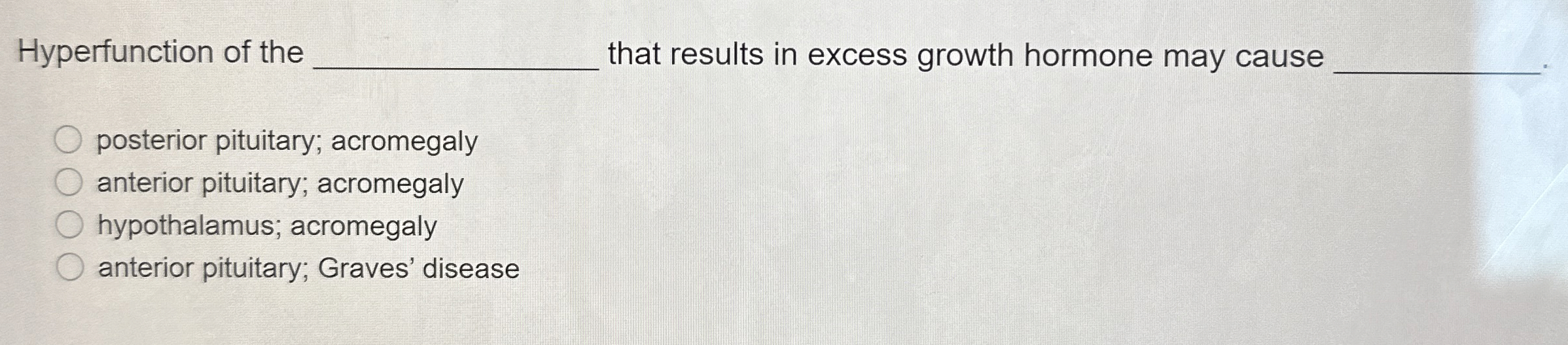 Solved Hyperfunction of thethat results in excess growth | Chegg.com