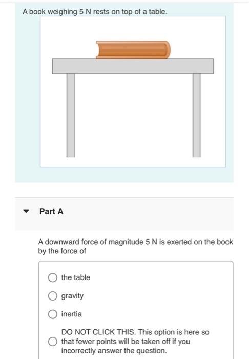 Solved The reaction to the force in Part B is a force of | Chegg.com