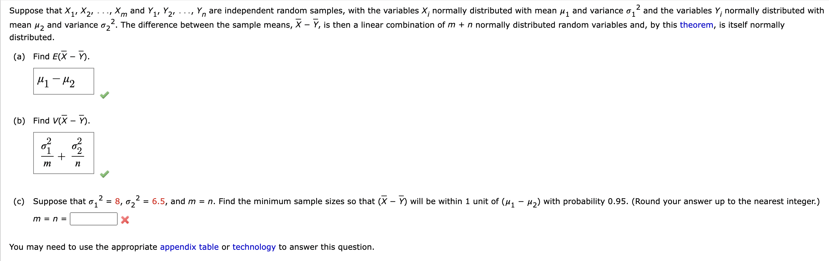 Solved Suppose that x1,x2,dots,xm ﻿and Y1,Y2,dots,Yn ﻿are | Chegg.com