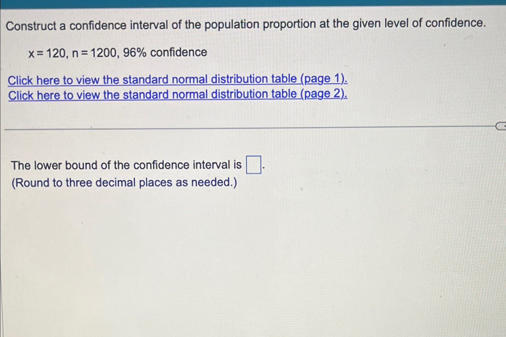 Solved Construct a confidence interval of the population | Chegg.com