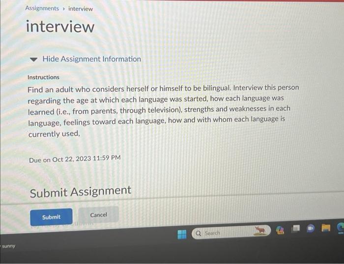Hide Assignment Information Instructions Find an | Chegg.com