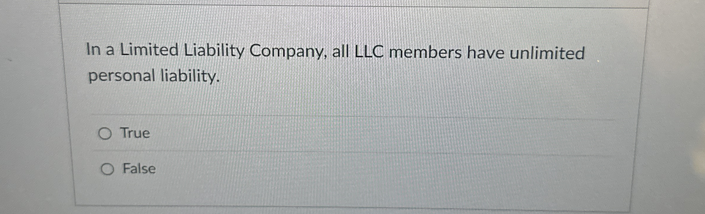 High Quality SOLUTION In a Limited Liability Company, all LLC members have | Chegg.com