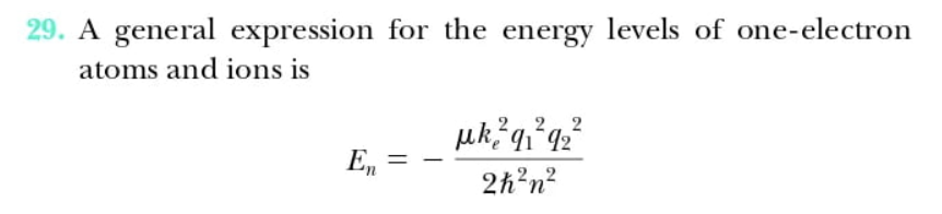 A general expression for the energy levels of | Chegg.com