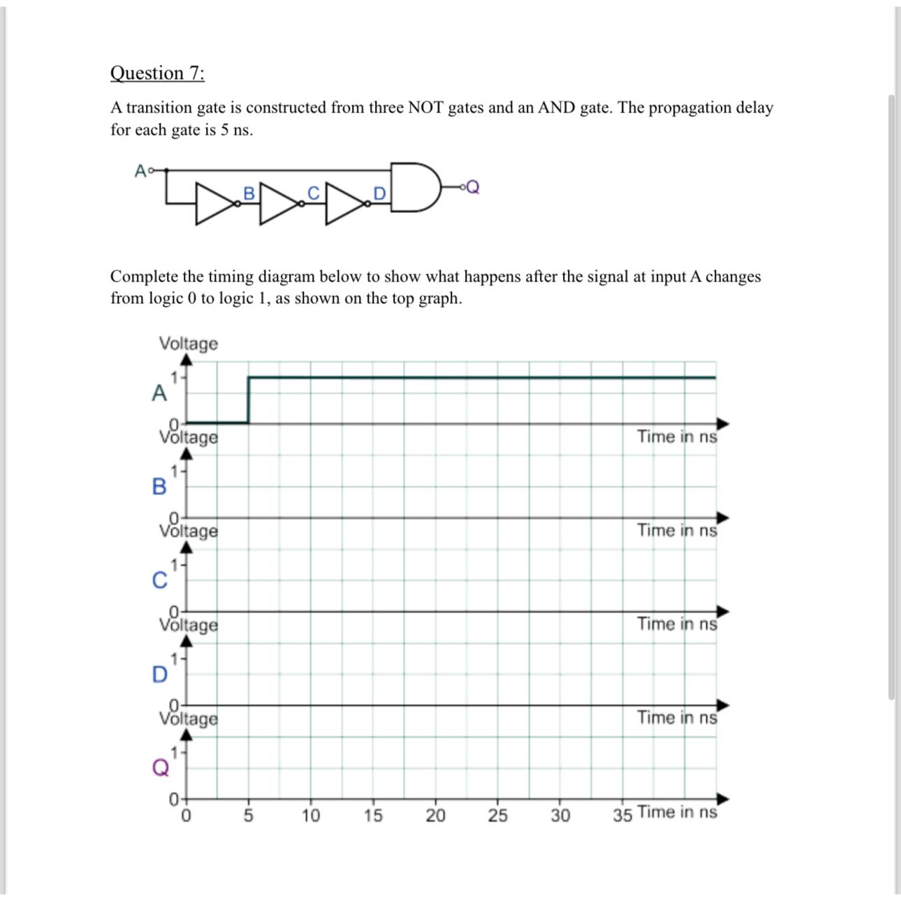 Solved Question 7:A transition gate is constructed from | Chegg.com