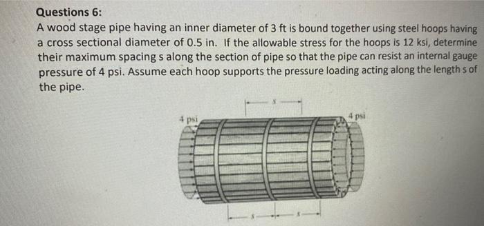 [Solved]: please solve it step by step Questions 6: A wood s