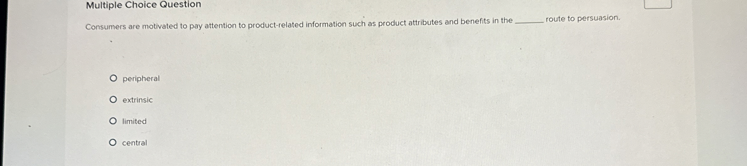 Solved Multiple Choice QuestionConsumers are motivated to | Chegg.com