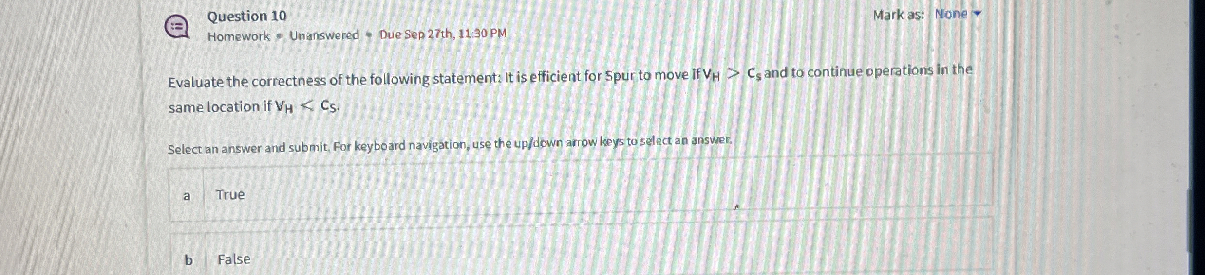 Solved Question 10Evaluate the correctness of the following | Chegg.com