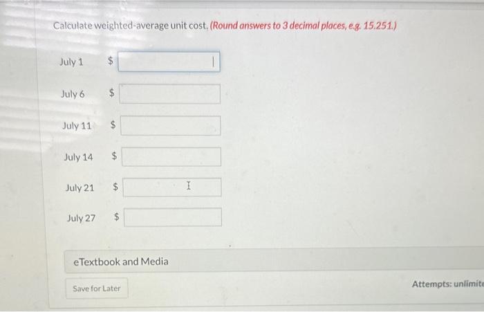 Solved Cullumber Center began operations on July 1. It uses | Chegg.com