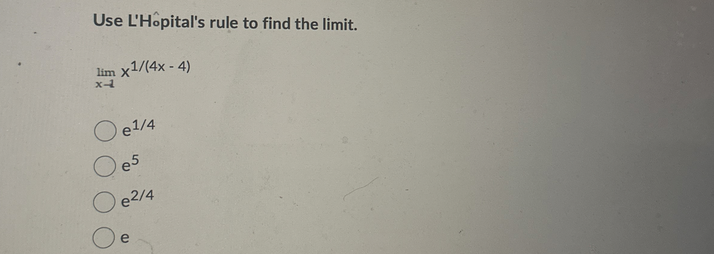Solved Use L'Hôpital's rule to find the | Chegg.com