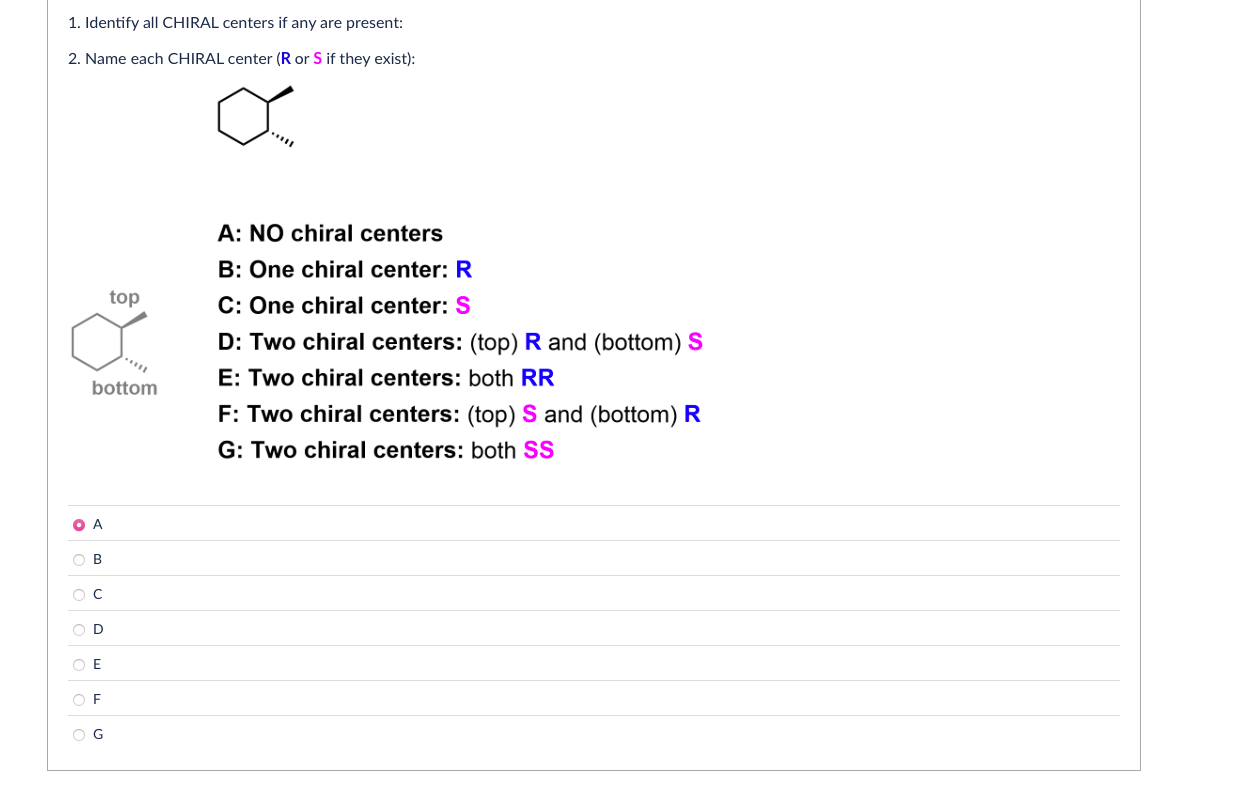 Solved 1. ﻿Identify all CHIRAL centers if any are present:2. | Chegg.com