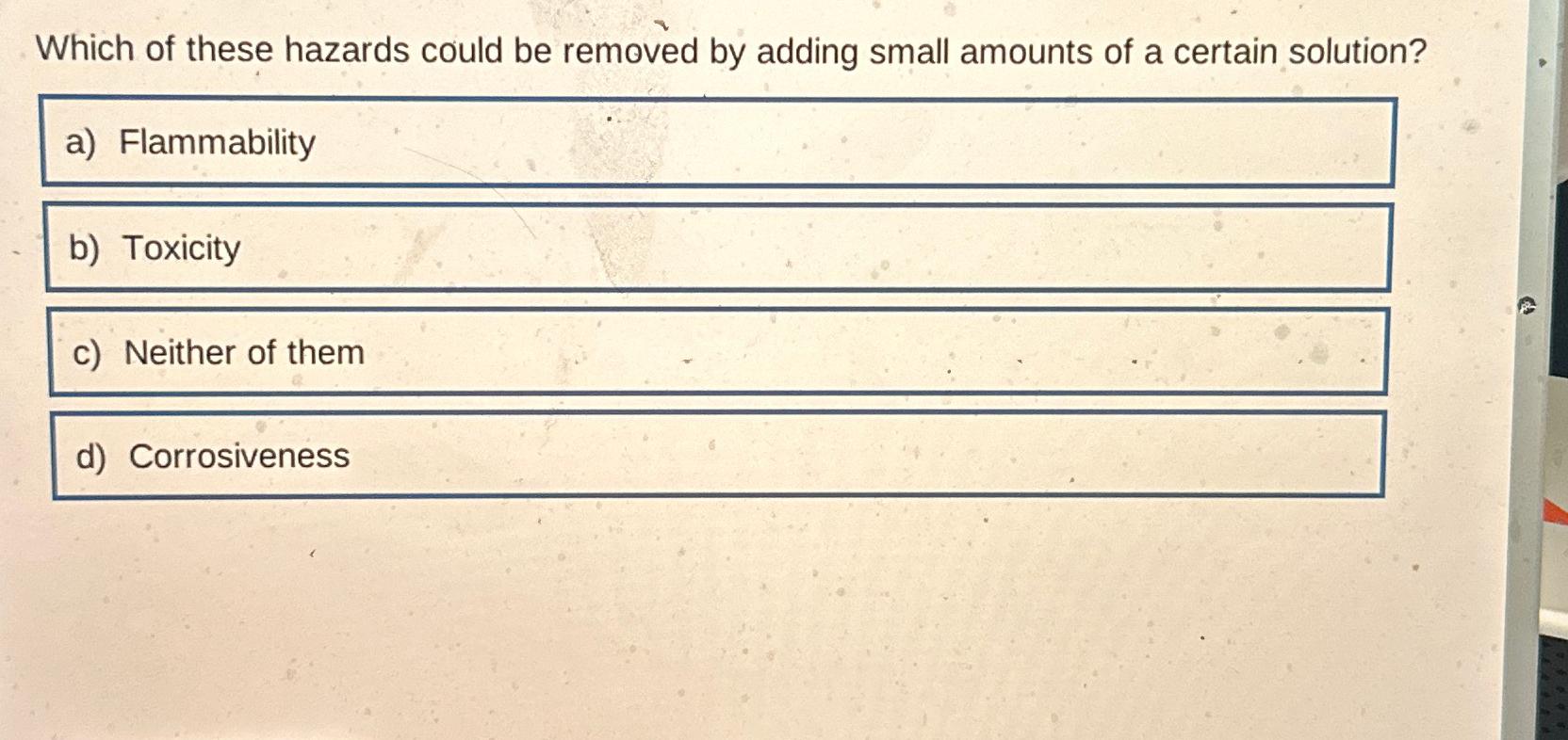 Solved Which of these hazards could be removed by adding | Chegg.com