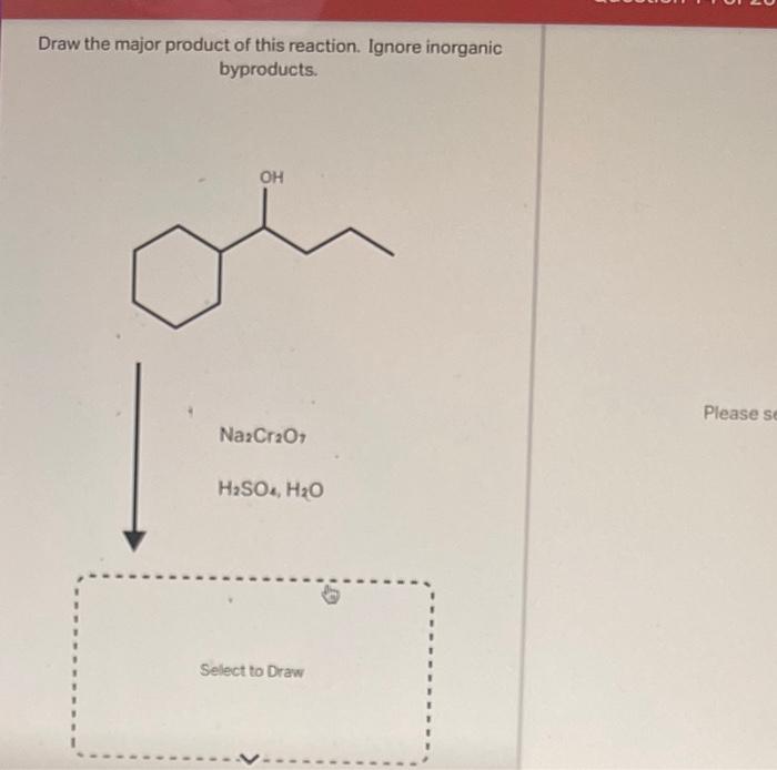 Solved What will be the major organic product from the | Chegg.com