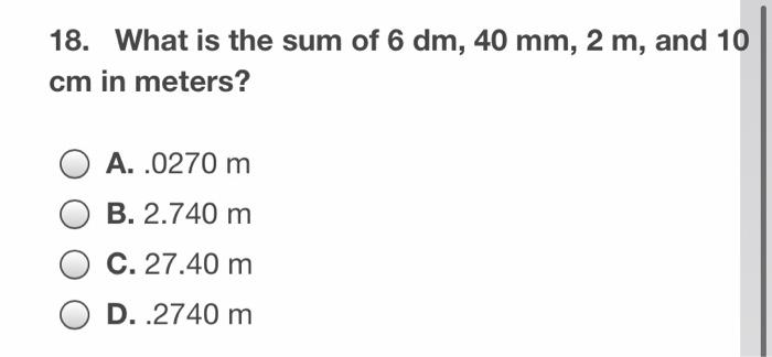 Solved 12. What is the sum of 2.625, 4.125, 0.9375, and | Chegg.com