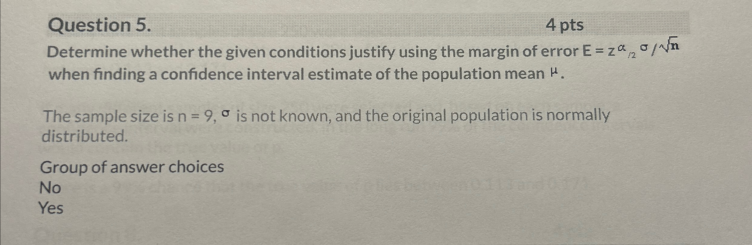 Solved Question 5.4 ﻿ptsDetermine whether the given | Chegg.com