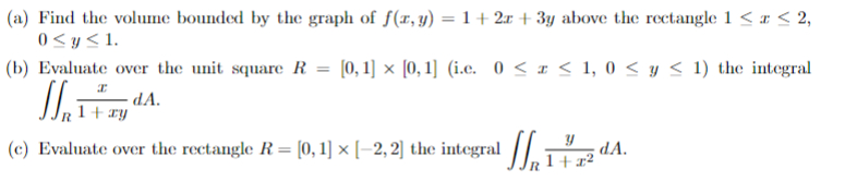 Solved (a) ﻿Find the volume bounded by the graph of | Chegg.com