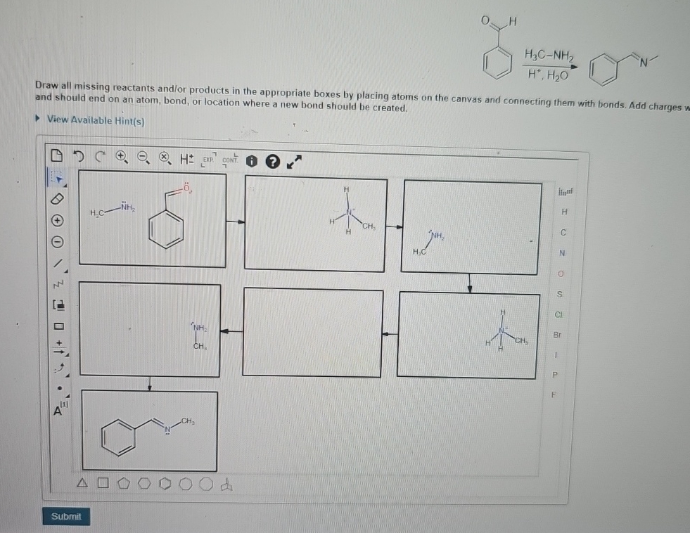 Solved Draw all missing reactants and/or products in the | Chegg.com