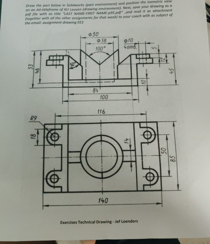 Solved can I get ss of isometric view or solid works part of | Chegg.com