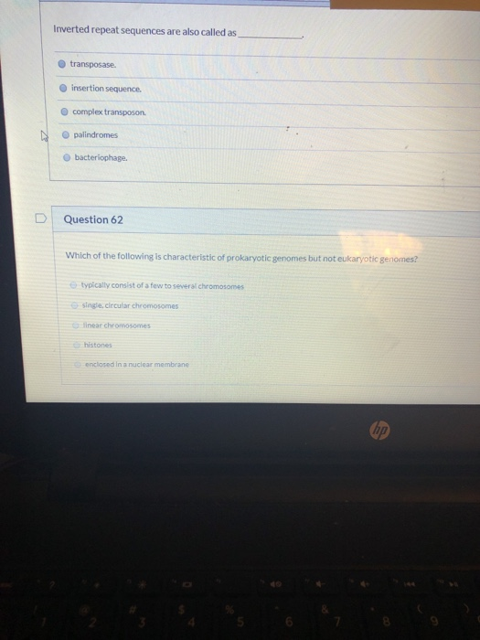 Solved Inverted repeat sequences are also called as | Chegg.com