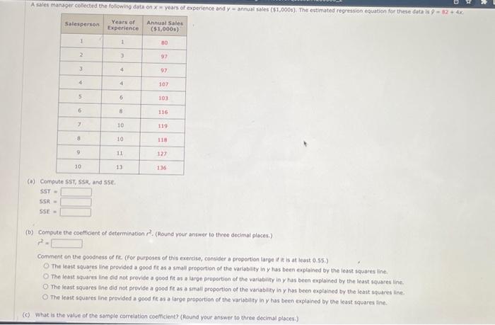 Solved (a) Compute S5T, 5SR, and s5e. 55ST=55R= 5SE = (b) | Chegg.com