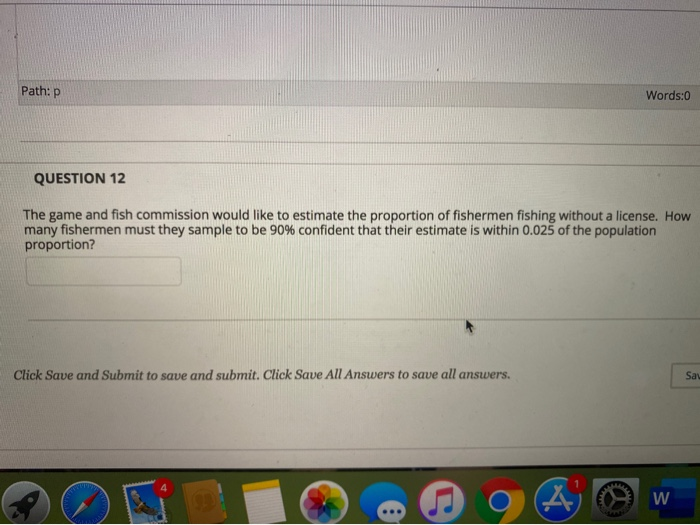 Solved Path:p Words:0 QUESTION 12 The game and fish | Chegg.com