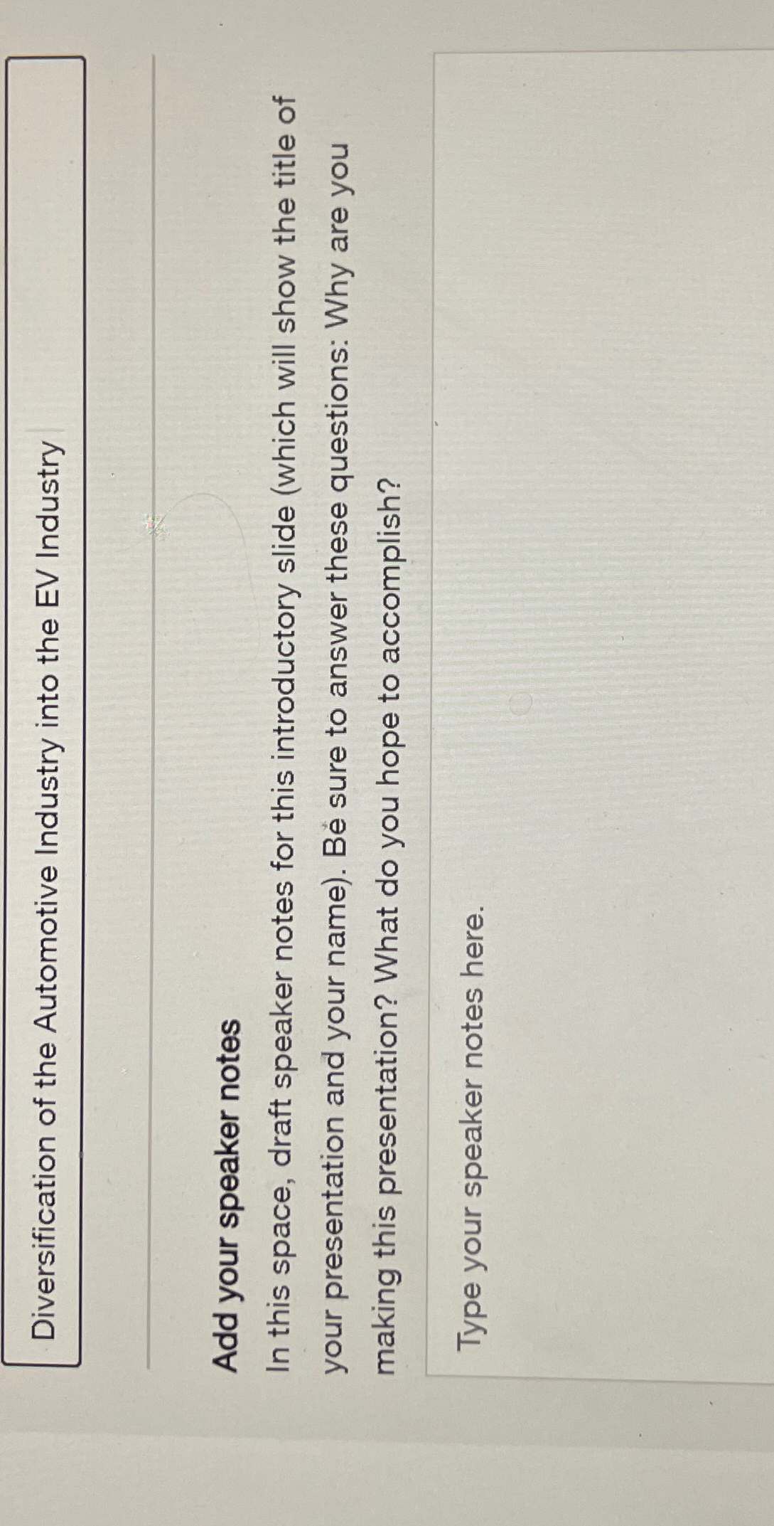Solved Diversification of the Automotive Industry into the | Chegg.com
