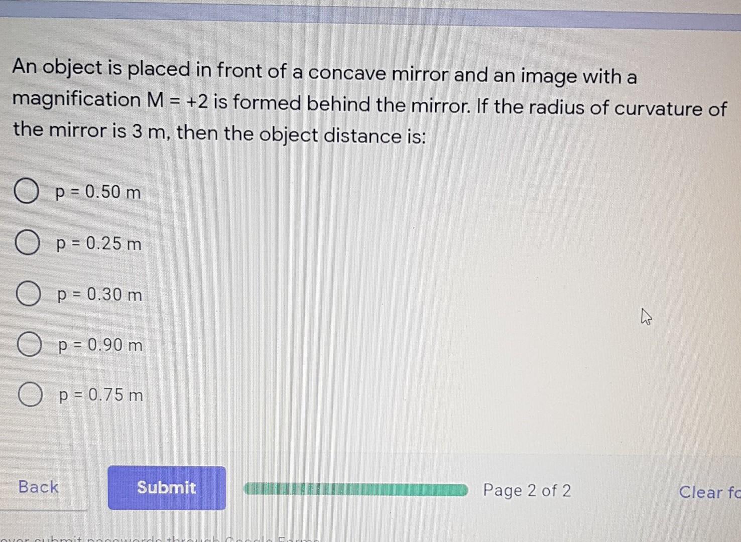 Solved An object is placed in front of a concave mirror and | Chegg.com