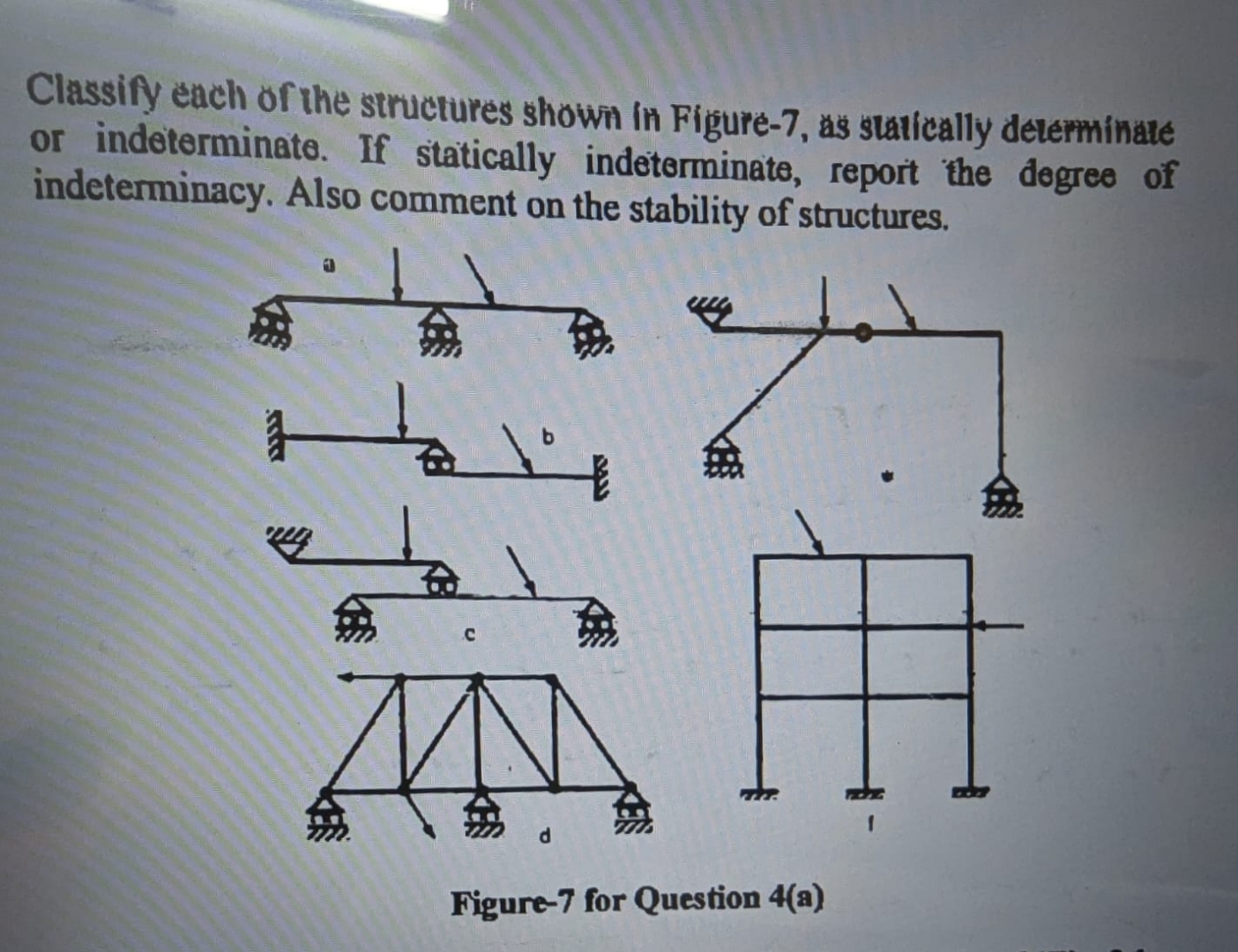 Solved Classify each of the structures showin in Figure-7, | Chegg.com