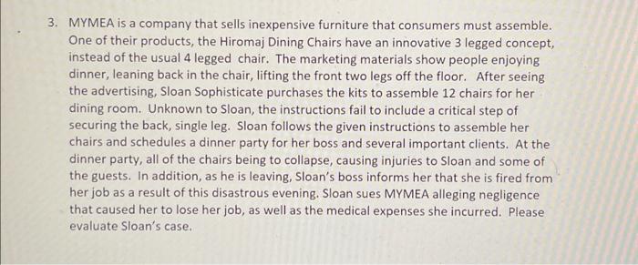 3. MYMEA is a company that sells inexpensive | Chegg.com