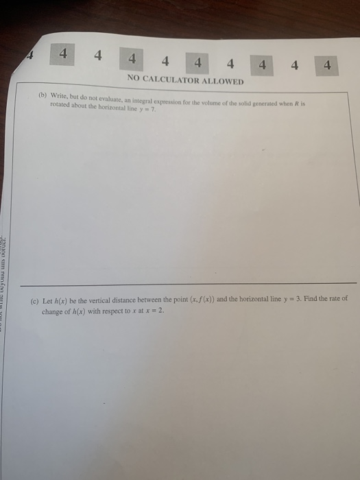 Solved NO CALCULATOR ALLOWED 4. let f be the function | Chegg.com