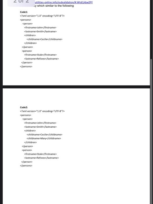 The following is a given XML code > cbook title | Chegg.com
