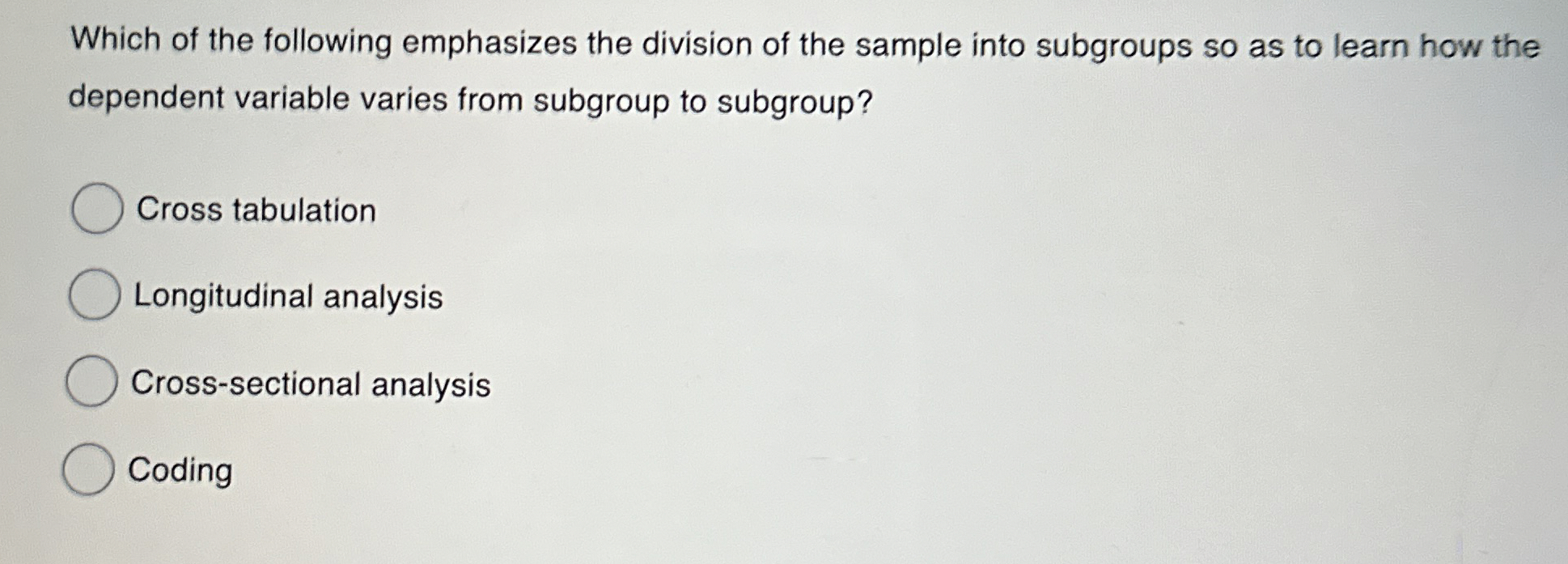 Solved Which of the following emphasizes the division of the | Chegg.com