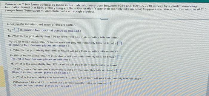 Solved Generation Y has been defined ae those individuals | Chegg.com