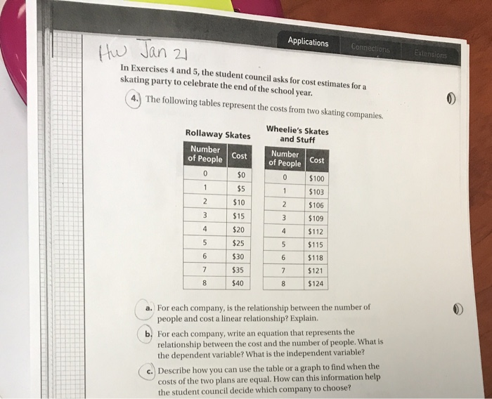 Solved Applications Connections He Janai EXTENSIONS In | Chegg.com
