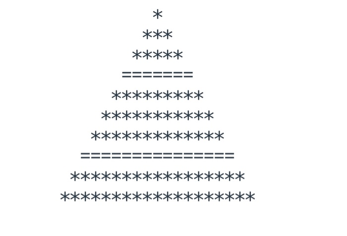 Solved Using Python Build An Isosceles Triangle Tower
