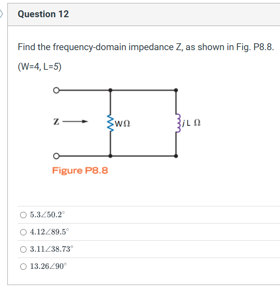 Solved Find the frequency-domain impedance Z, ﻿as shown in | Chegg.com