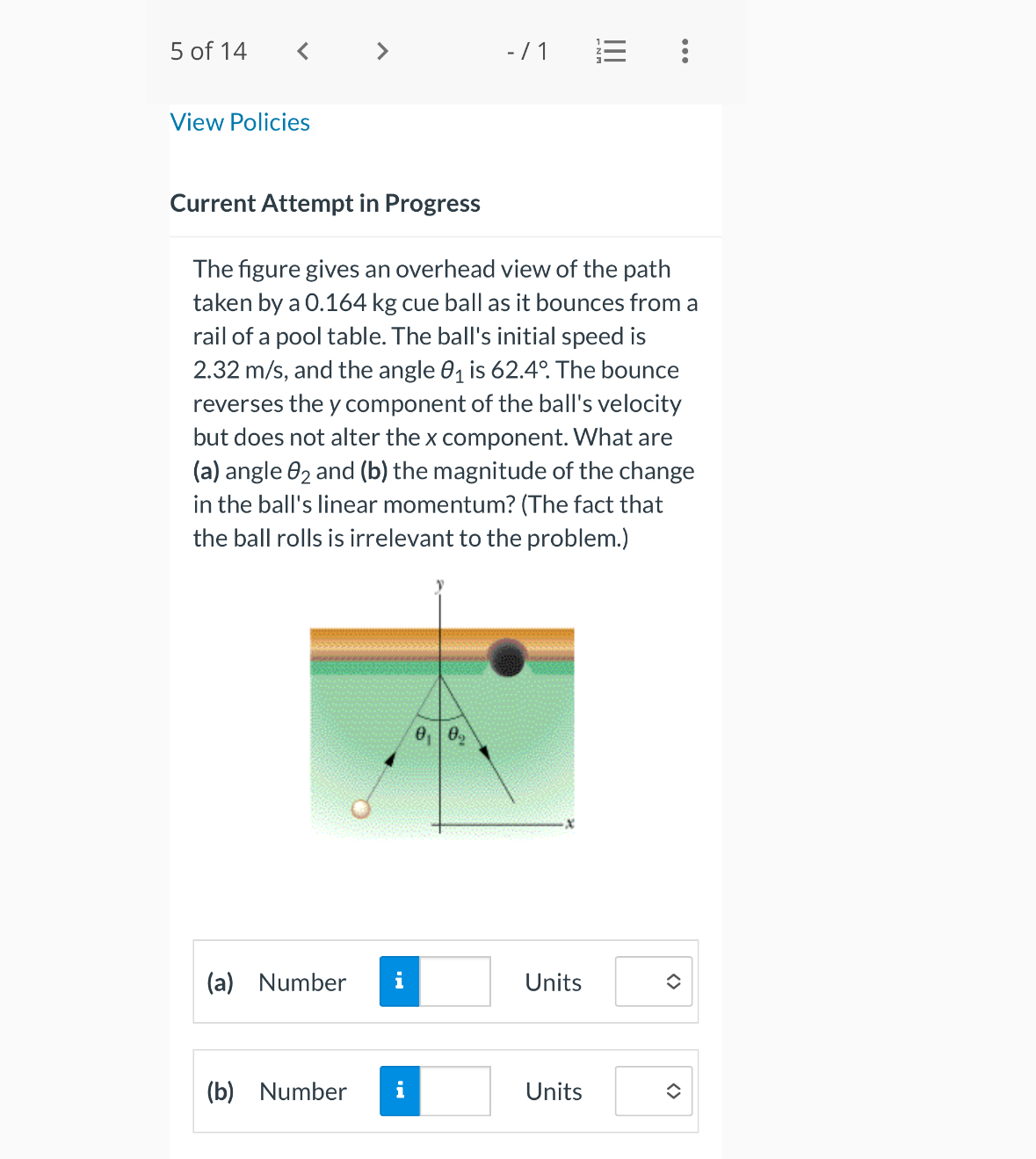 Solved 5 ﻿of 14-1View PoliciesCurrent Attempt in ProgressThe | Chegg.com