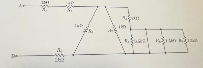 Solved Calcular la resistencia equivalente que va desde A a | Chegg.com