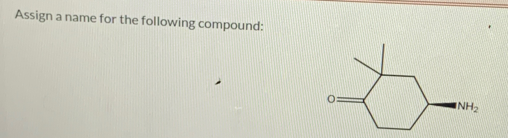 Solved Assign a name for the following compound: | Chegg.com