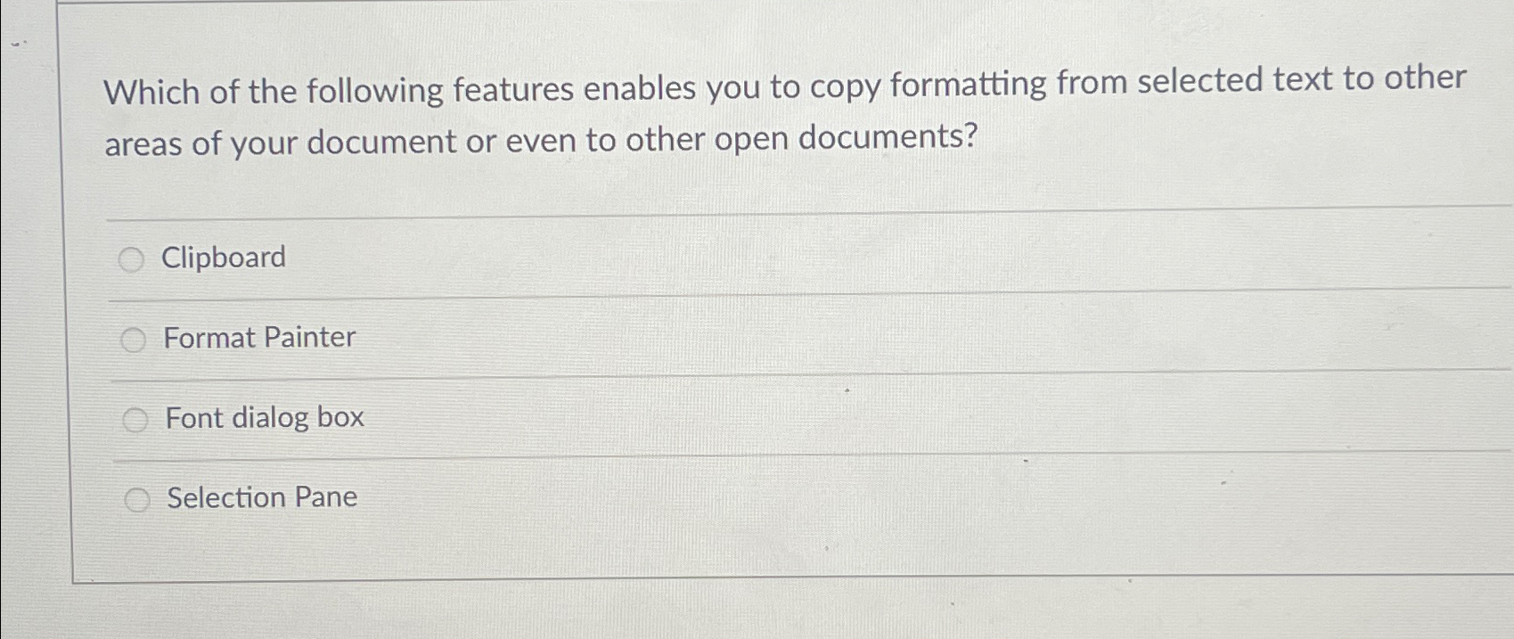 Solved Which of the following features enables you to copy | Chegg.com