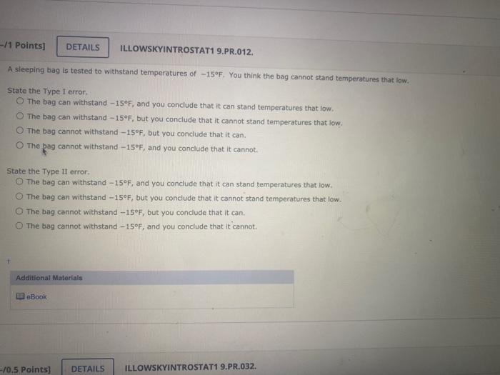 Solved --/1 Points) DETAILS ILLOWSKYINTROSTAT1 9.PR.012. A | Chegg.com