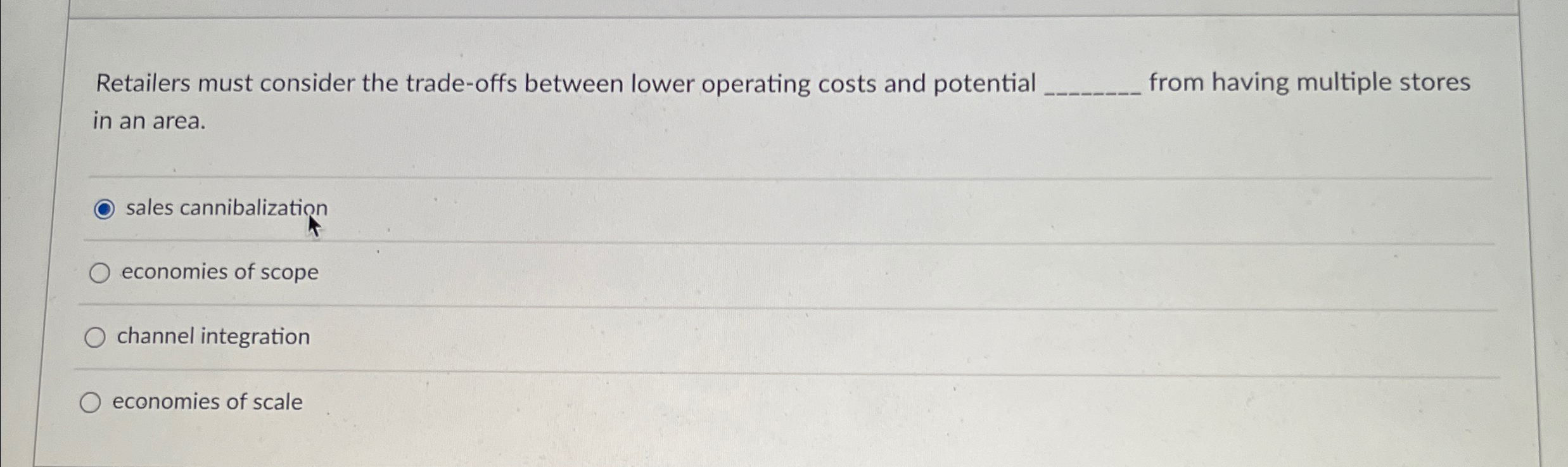 Solved Retailers must consider the trade-offs between lower | Chegg.com