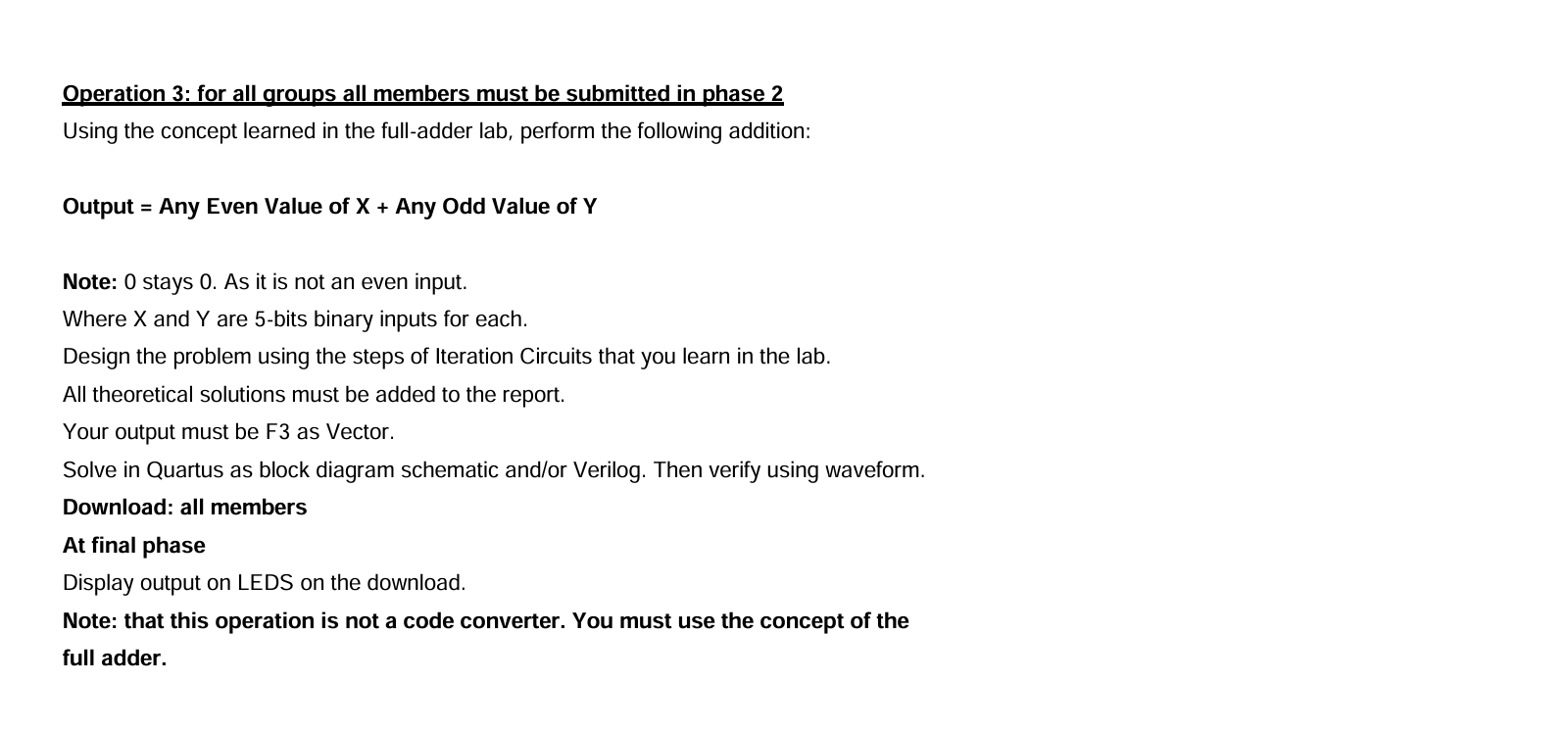 Solved Operation 3: for all groups all members must be | Chegg.com