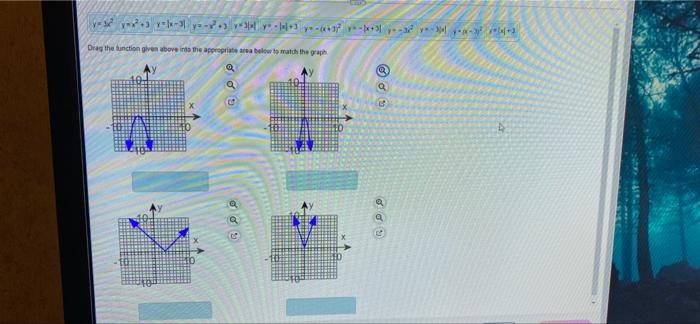 Solved v=* 3x3y2 +3y-**- ***** Drag the function given above | Chegg.com