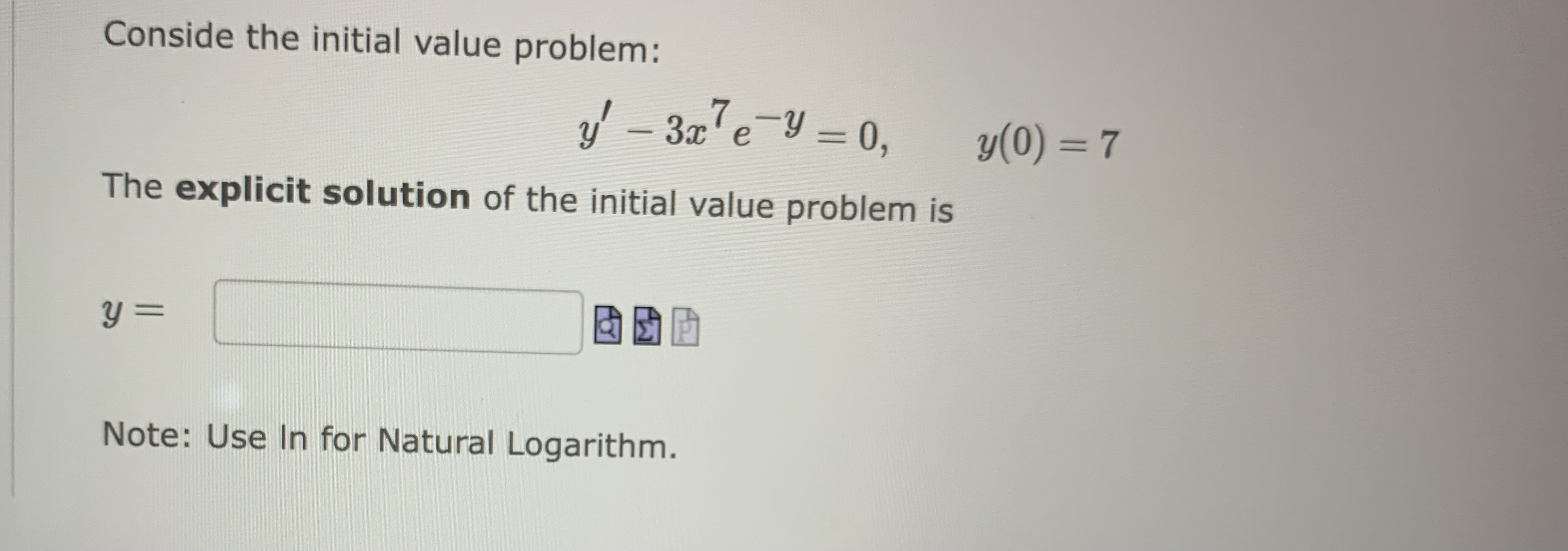 Solved Conside the initial value | Chegg.com