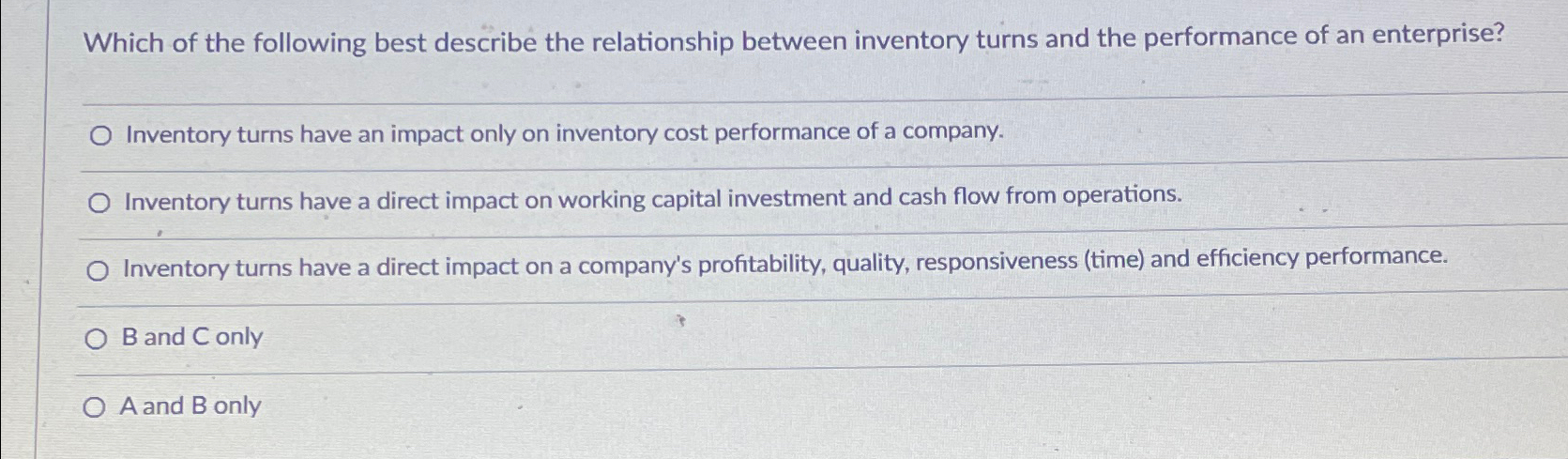 Solved Which of the following best describe the relationship | Chegg.com