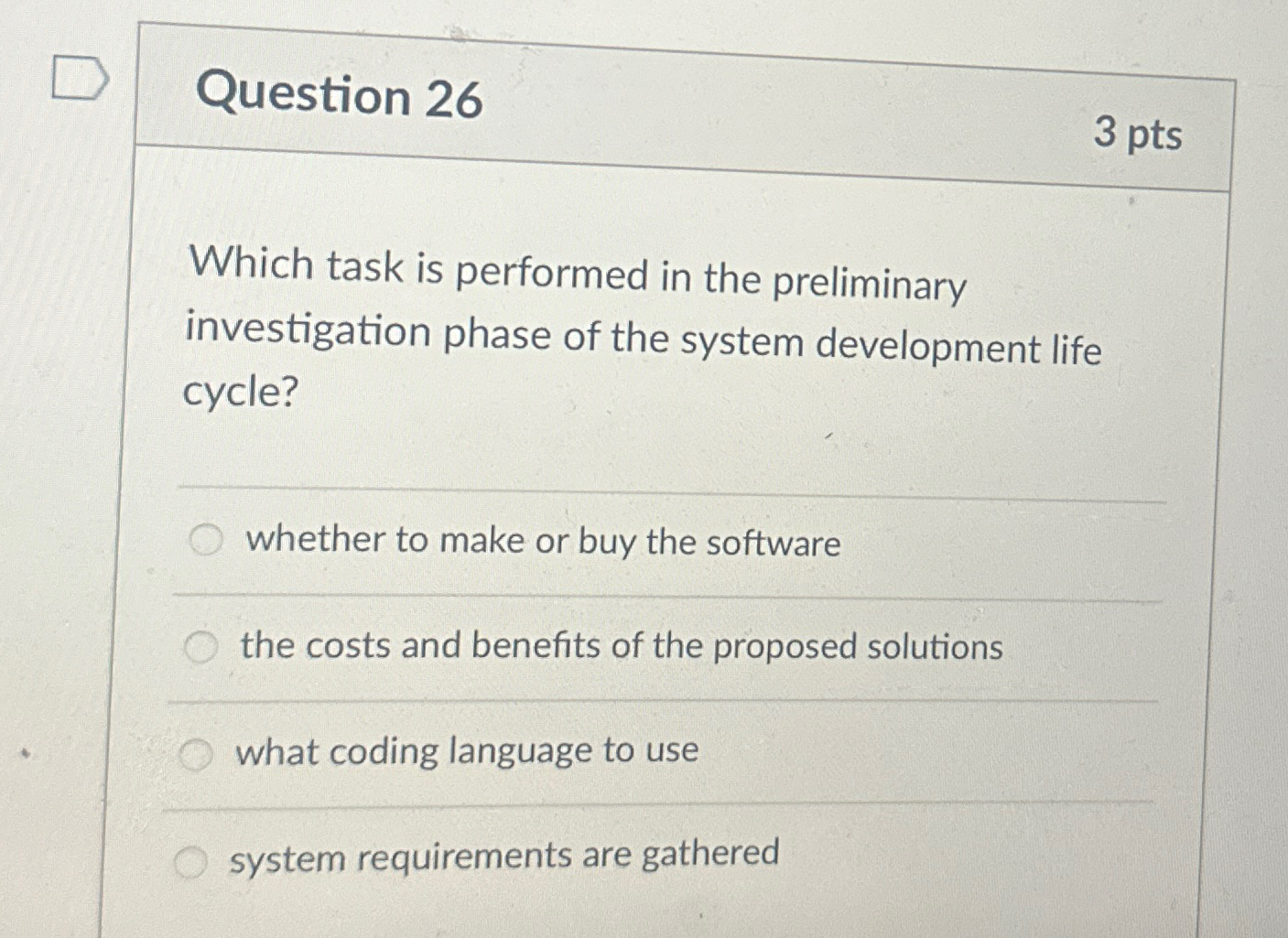 Solved Question 263 ﻿ptsWhich task is performed in the | Chegg.com