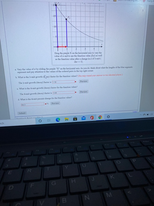 Solved The graph of an exponential relationship is shown in | Chegg.com
