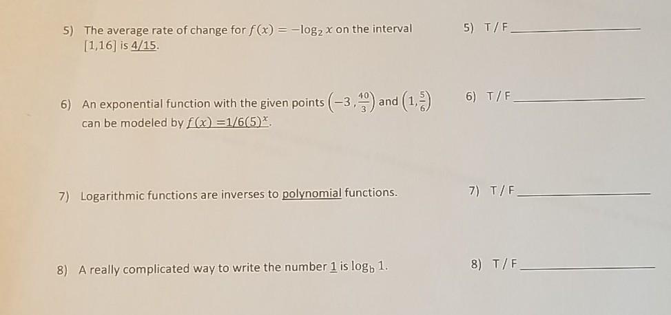 Solved True/False - Indicate whether each statement is true | Chegg.com
