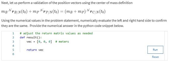 Solved Consider the following spacecraft system with a time | Chegg.com