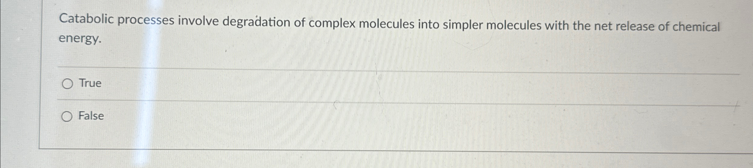 Solved Catabolic processes involve degradation of complex | Chegg.com